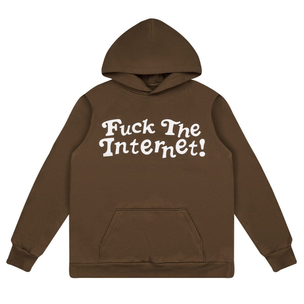 Handwritten Logo Foam Print Hoodie • F The Internet